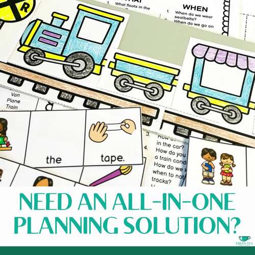 Train Craft Companion - Transportation Speech Therapy Craft & Language Unit