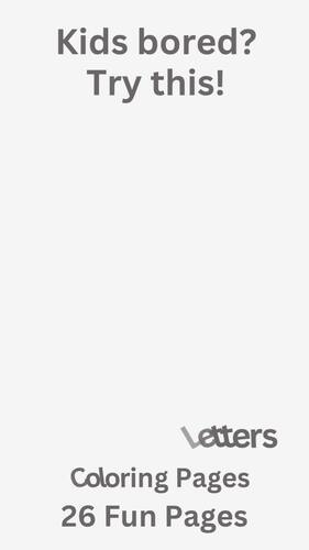 Floral English Letters Coloring Pages: Printable A to Z Alphabet to Color