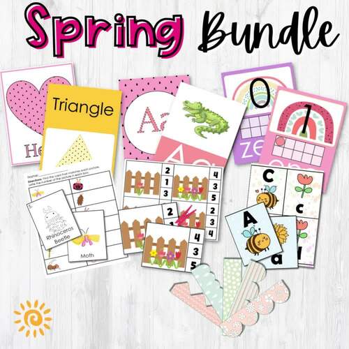 Spring Learning Bundle | Spring Activities & Decor | Preschool ...