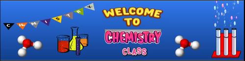 Animated google classroom header Science /Chemistry theme by Richa Tiwari