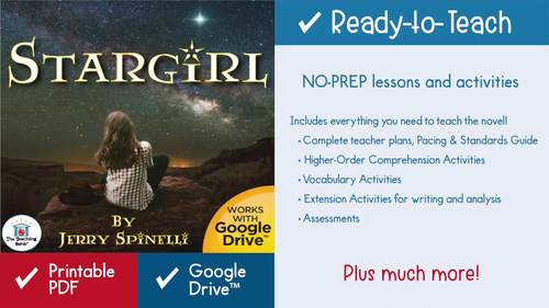 Stargirl Novel Study Book Unit by The Teaching Bank | TPT