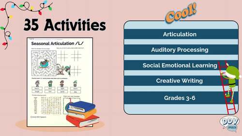 Christmas Coloring Pages Speech Therapy Articulation Language Activities