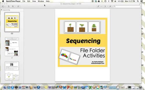 Sequencing File Folder Activities by The Autism Helper | TPT