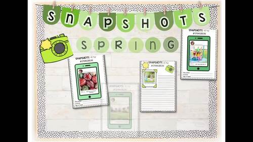 Snapshots of my Spring Break | Writing Activity, Editable + Bulletin ...