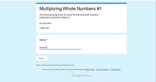 Multiplying Whole Numbers Google Classroom™ Digital Quiz Set | TPT