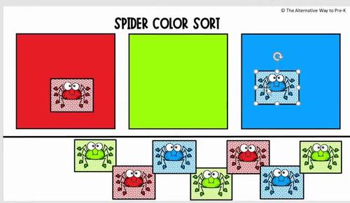 Digital Spider Interactive Activity Set No Print Sped Pre-K | TPT