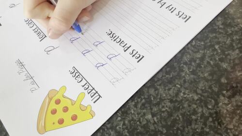 Printable Cursive Handwriting Practice Workbook. Upper & Lowercase ...