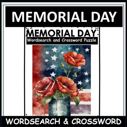 Memorial Day Activities | Puzzles | Upper Elementary | Middle School