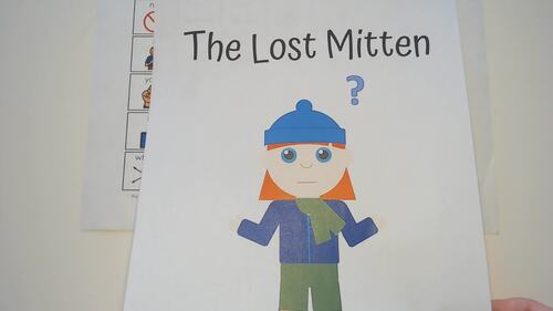 AAC Core Vocabulary DIFFERENT/SAME - "The Lost Mitten" Booklet and ...