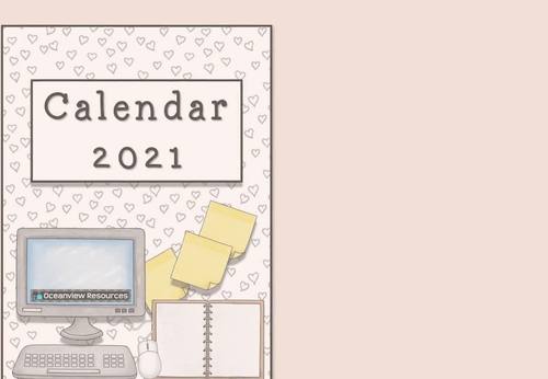 2030 Calendar Editable-January to December by Oceanview Resources