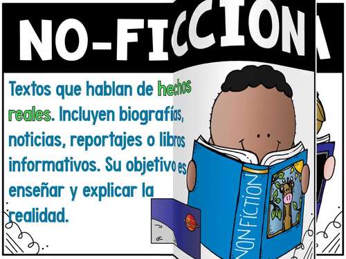 Spanish Reading Genre Posters | Géneros literarios en español | TPT