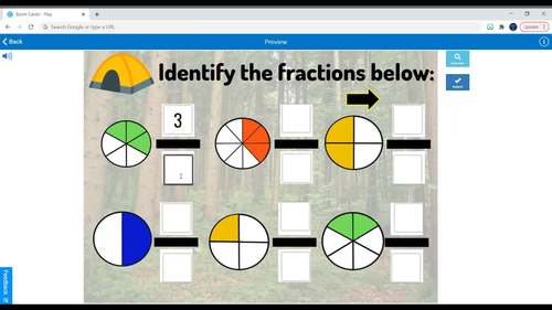 3rd Grade Math Review Camping Boom Cards by Hands on Learning LLC