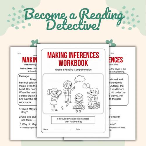 Grade 3 Making Inferences Worksheets | Reading Comprehension & Text ...