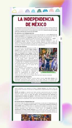 Independencia México | Mexican Independence War Reading Comprehension ...