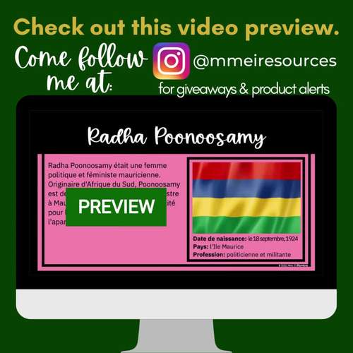 Le mois de l’histoire des femmes | Reading & Reflection Activity | Digital