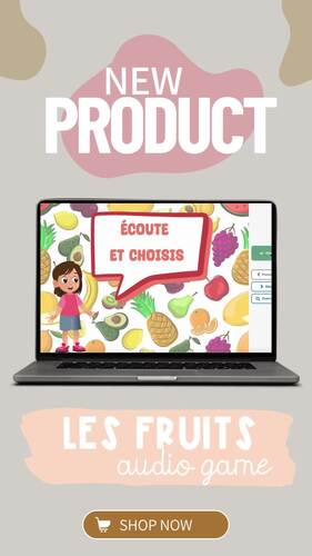 LES FRUITS La Nourriture - GOOGLE SLIDES Animated Self-checked - Fruit ...