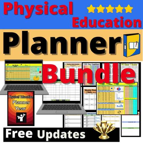 Physical Education Planner Bundle Tracker Budget Net Worth Tools and ...