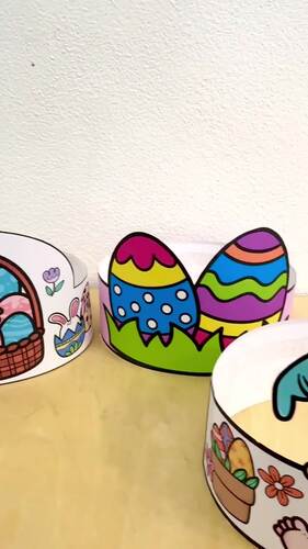 Easter Hats & Crowns Craft – Cut, Color, and Wear! | Craft Activity