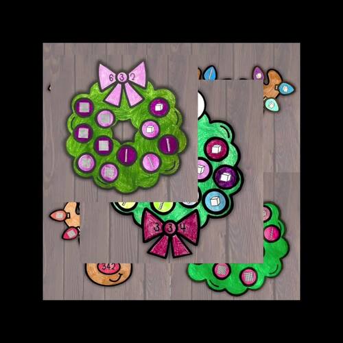 Christmas Wreath Math Craft | Place Value (Base Ten Blocks) by ...