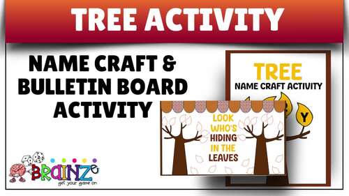 Fall name craft | Leaf name craft | Fall activities | Bulletin Board Craft