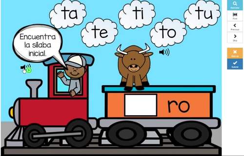 BOOM Cards Sílabas iniciales con la letra t- ta, te, ti, to, tu | TPT