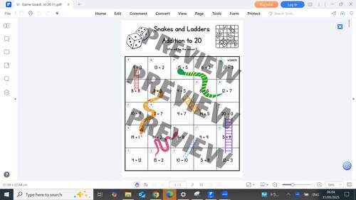 Addition within 20 Game Boards First Grade Math Games Fact Fluency Practice