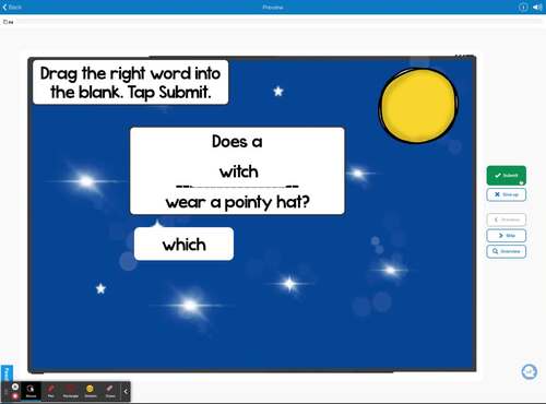 Choose a Word and Build a Halloween Witch BOOM™ Cards | TPT