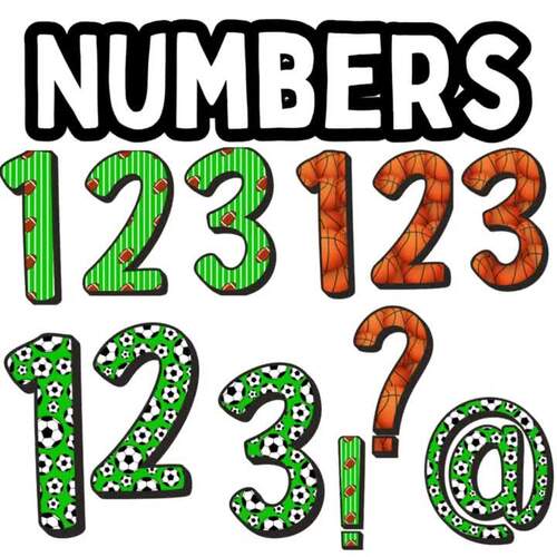 Sports Bulletin Board Letters for the Sports Themed Classroom Decor or ...