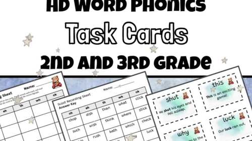 Schwa Fun Task Cards / SCOOT / HD Word Unit 8 SOR Phonics by Mr ...