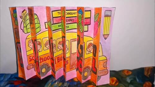 Fun Back to School Kindness Craft Activity - Agamograph Art for K-3rd Grade