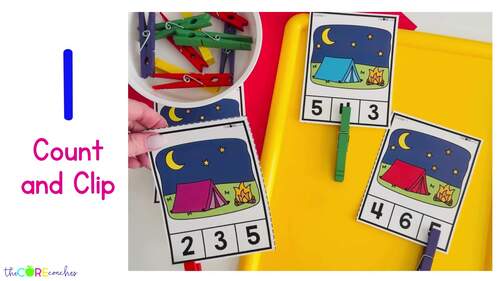 Camping Math & Literacy Preschool Centers, PreK Camp Activities, Craft