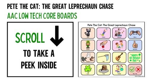 Pete The Cat: The Great Leprechaun Chase AAC Core Boards | TPT