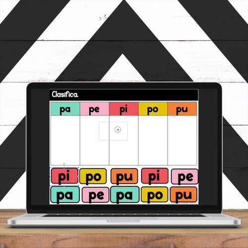 Sílabas iniciales Google Slides Seesaw Letra M Letra P Letra S Letra T ...