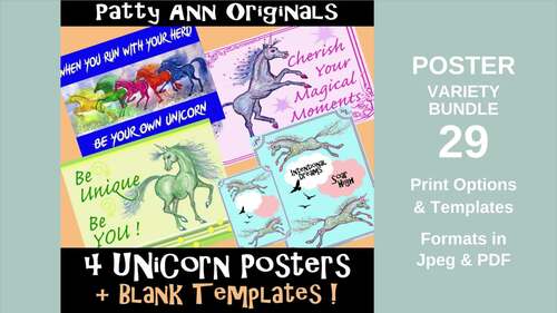 Unicorn Creative Writing Prompts, Poster Project | Imaginative Story ...