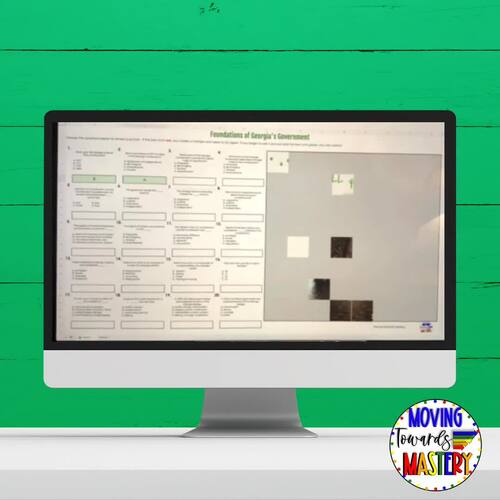 GSE SS8CG1 Foundations of Georgia's Government: Mystery Picture Puzzle