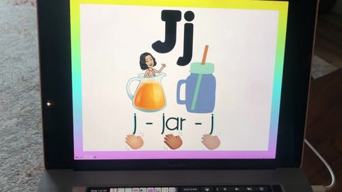 Letter Jj Phonics ABC Interactive Slides by Singing And Teaching