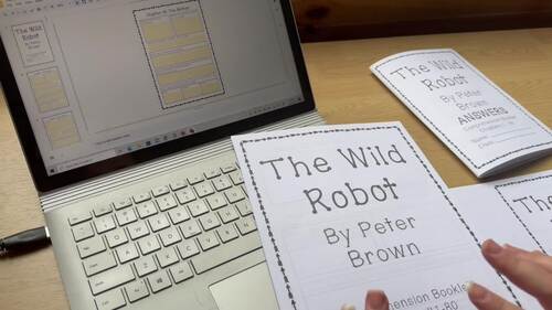 The Wild Robot by Peter Brown - Comprehension Booklets by Mace Made
