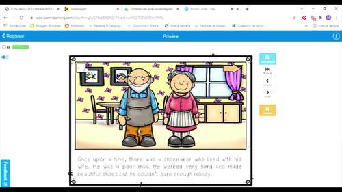 BOOM CARDS Christmas Story: THE ELVES AND SHOEMAKER | Reading comprehension
