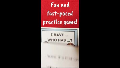 Multiplication and Division Practice: I Have/Who Has ... Game by Miz ...
