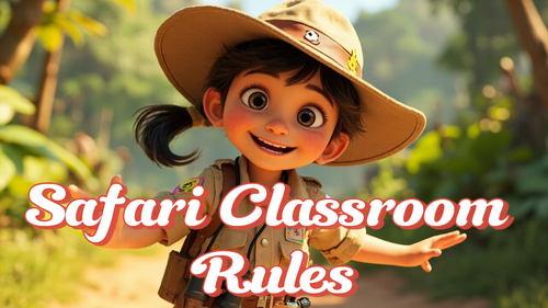 Safari Themed Classroom Rules Video by Teacher-tini | TPT