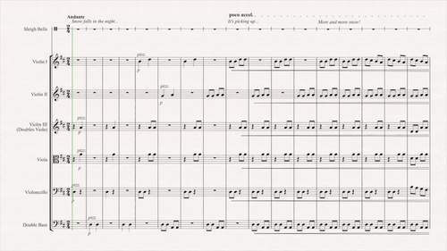 Snow Day! Middle School String Orchestra Piece - Conductor Score and Parts