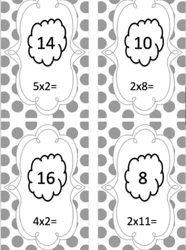 Times Tables Loop Cards by Irish Primary Teacher | TpT