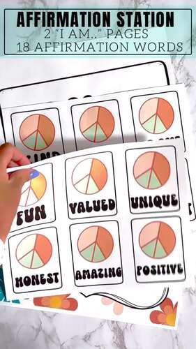 Mirror Affirmation Station | Retro Groovy Classroom Decor by Coloring ...