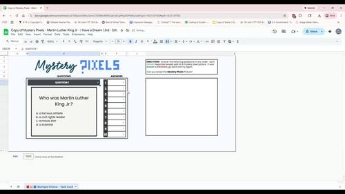 Martin Luther King Jr. Digital Activity | Mystery Pixel | Grades 3-5 ...