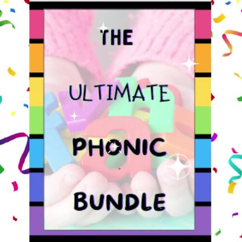 The Ultimate Phonic Bundle ELA Posters Vocabulary lists Word Work ...