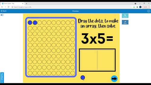 Arrays Boom Cards | 3rd Grade Math by Hands on Learning LLC | TPT