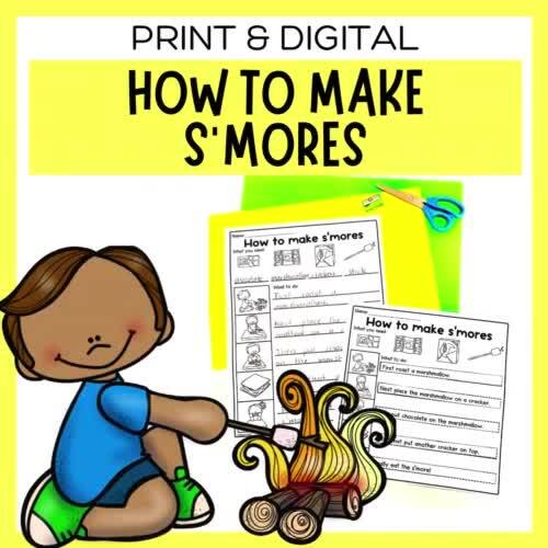 How To Make S'Mores | Procedure Writing & Digital Presentation | TPT