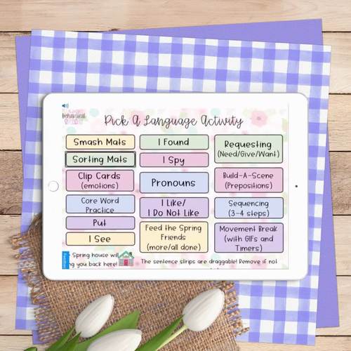 Spring & Easter Early Language BOOM Cards for Speech Therapy | TPT
