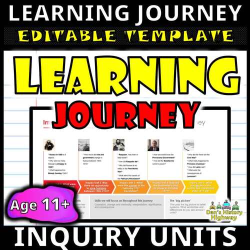 Learning Journey: Editable Template - Organize Lesson Progress - Grades ...