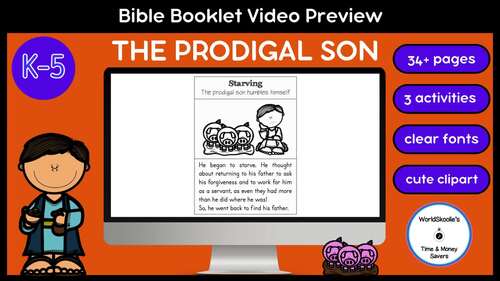 Bible Booklet: The Prodigal Son by WorldSkoolie | TPT